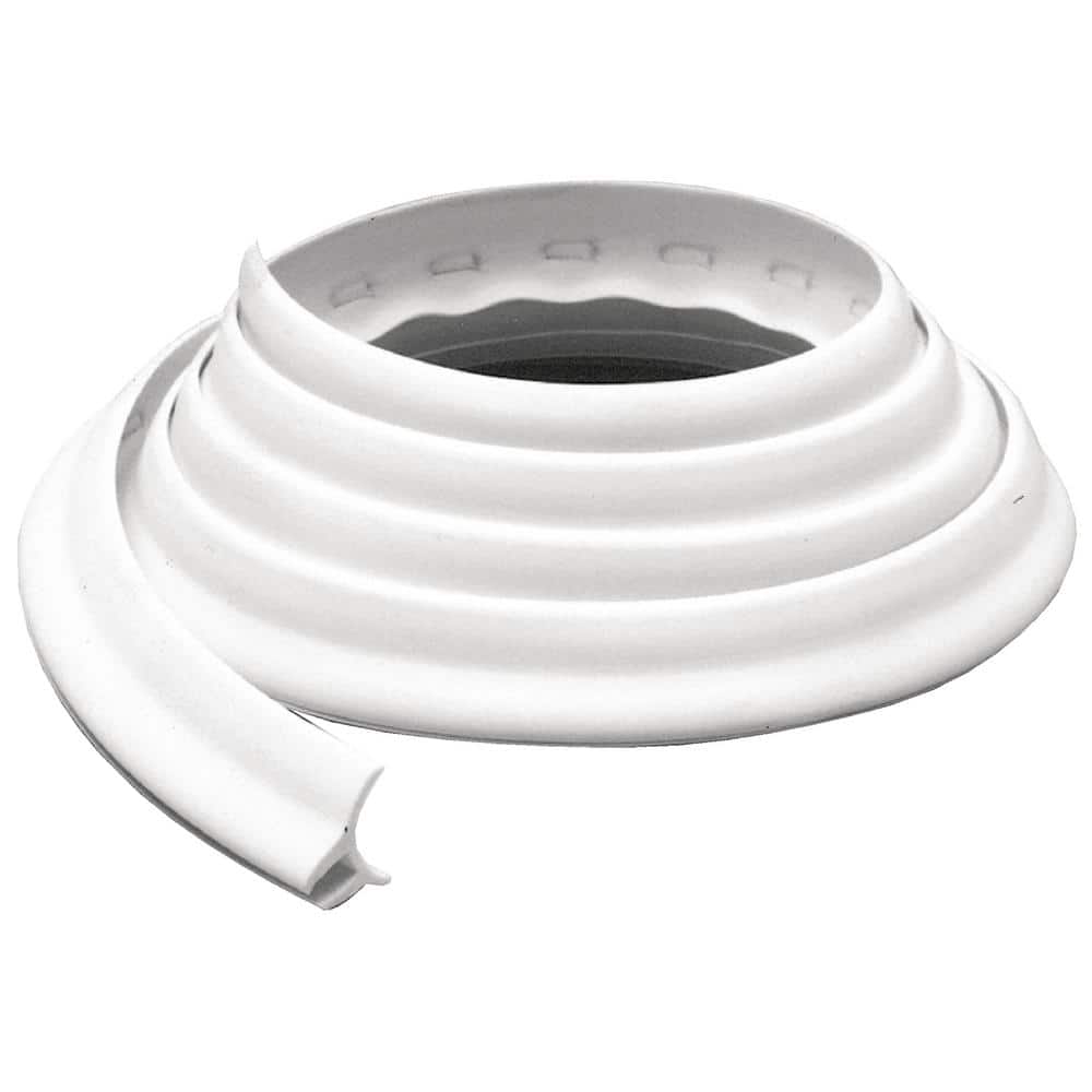 Taylor Made Twin-Flap Vinyl Deck Channel, White 826500 - The Home Depot