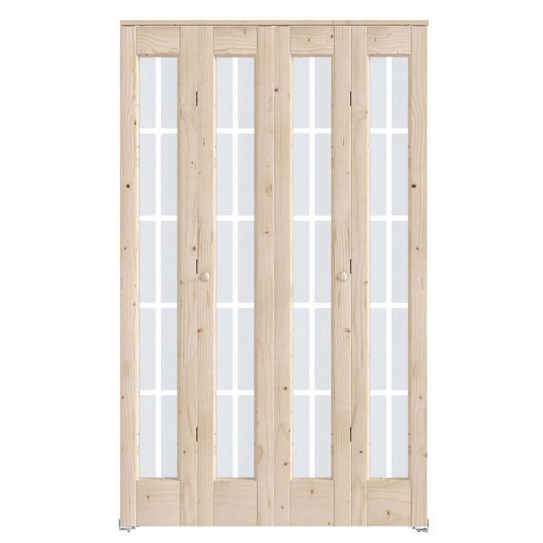 easelife 48 in. x 80 in. 3/4 Lite Frosted Glass Preassembled Solid Core ...
