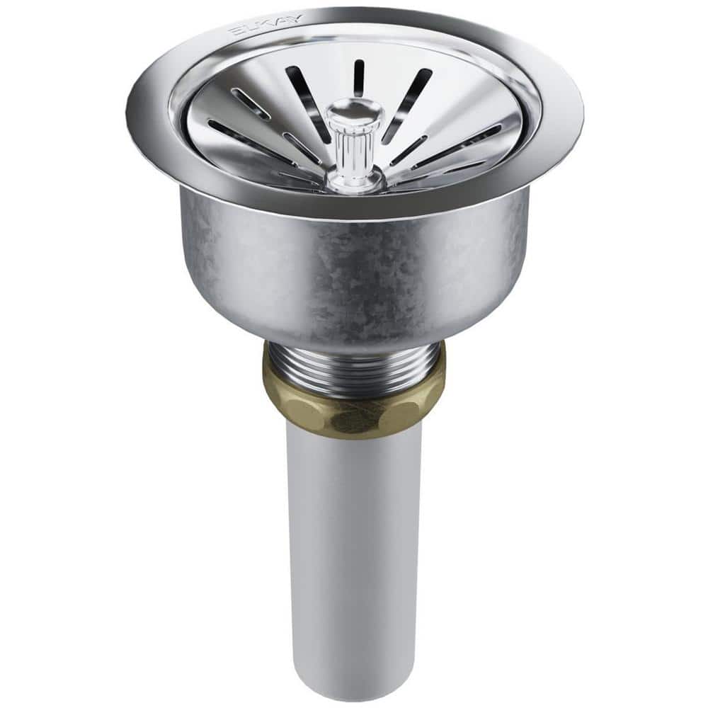 Elkay Perfect Drain 3-1/2 in. Fitting Stainless Steel Body and Strainer ...