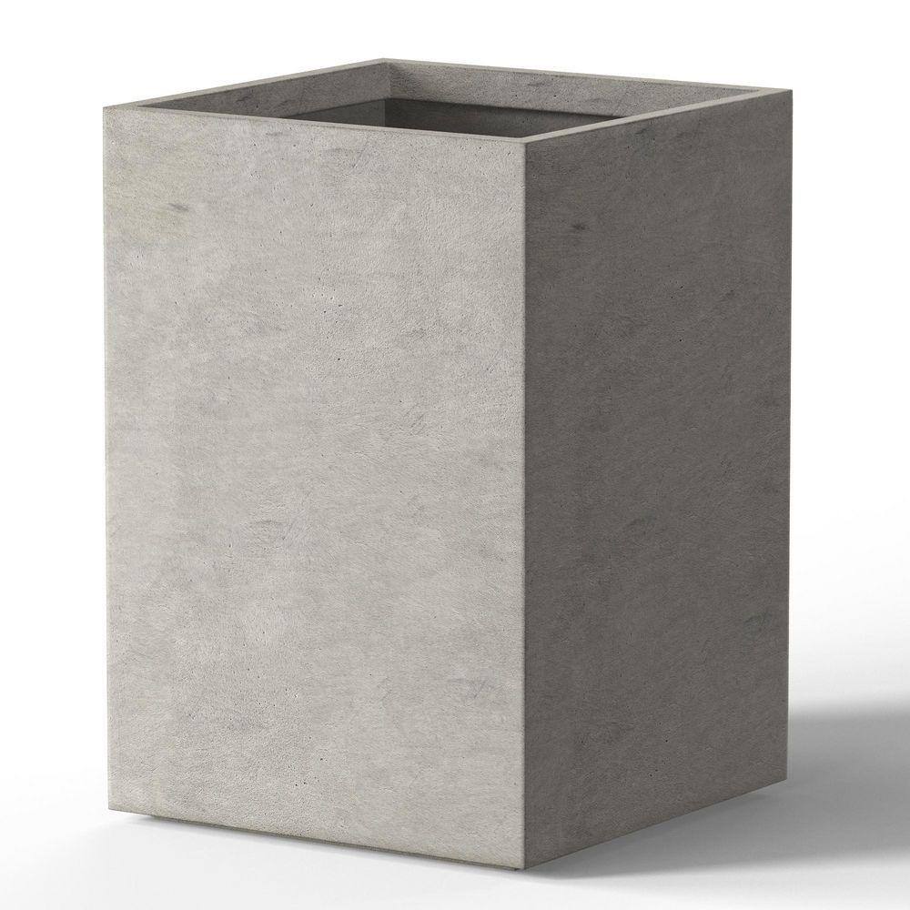 Sapcrete 13.5 in. Large Light Gray(Enhanced Core) Concrete Rectangular ...