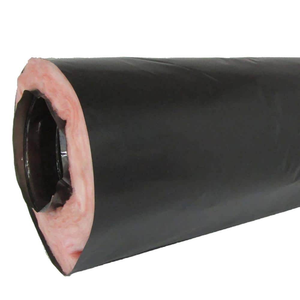 Everbilt Mobile Home 12 in. x 25 ft. R4.2 Insulated Flexible Duct Black ...
