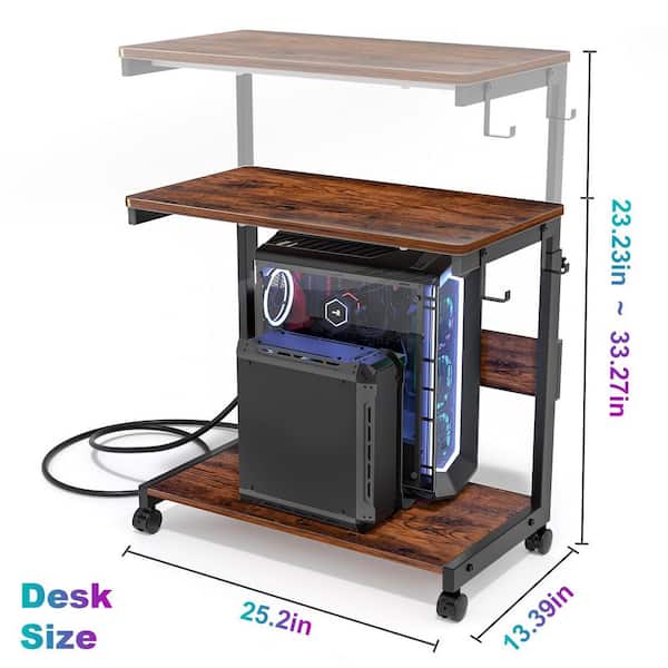 Gaming Pc Accessories Bfttlity PC Stand - 2-Tier Metal Computer Tower ...