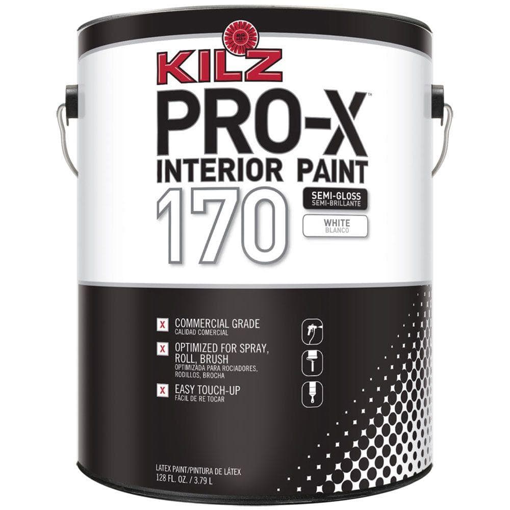 KILZ PRO-X 1 gal. Semi-Gloss Interior Paint PX17001 - The Home Depot