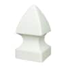 Veranda 4 in. x 4 in. White Vinyl Gothic Fence Post Top 194922 - The ...