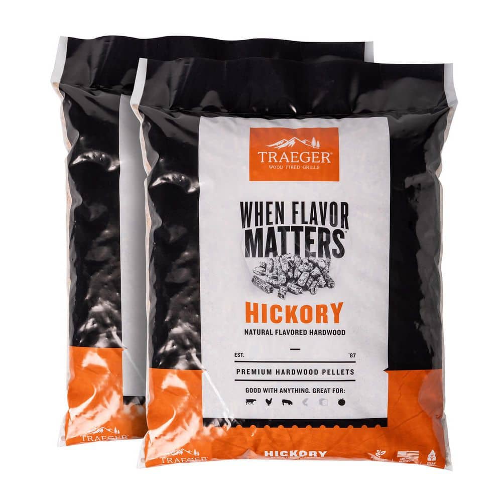 Traeger Hickory Pellets (2-Pack) HD0078 - The Home Depot