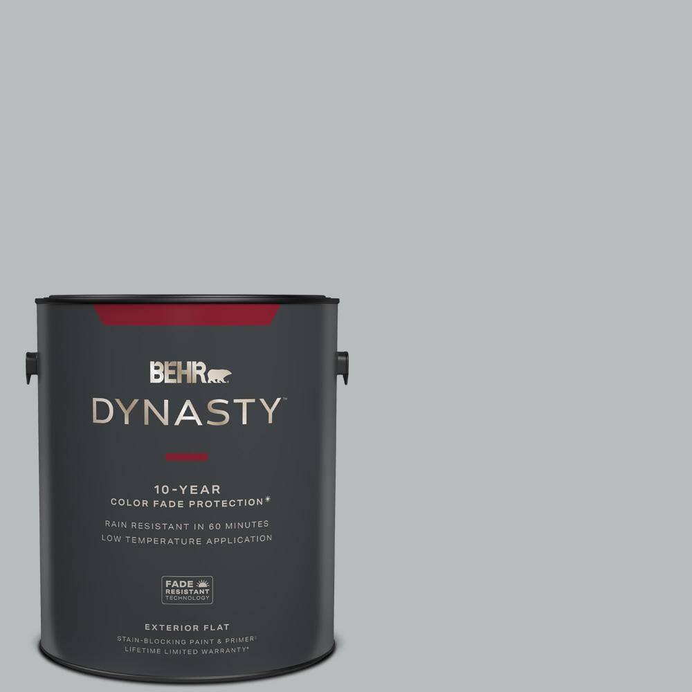 BEHR DYNASTY 1 gal. #PPU18-05 French Silver Flat Exterior Stain ...