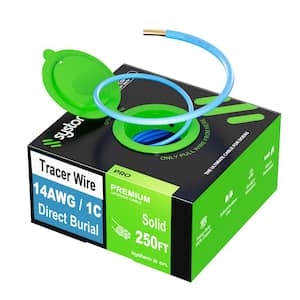 Syston Cable Technology 250 ft. Red 14 AWG 600-Volt Solid CU Direct ...