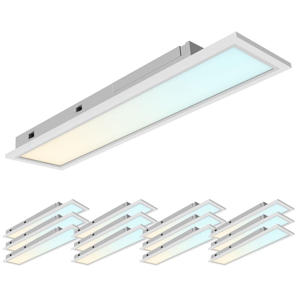 LUXRITE 6 x 2 ft. Integrated LED Recessed Backlit Panel 13W/16W/20W ...