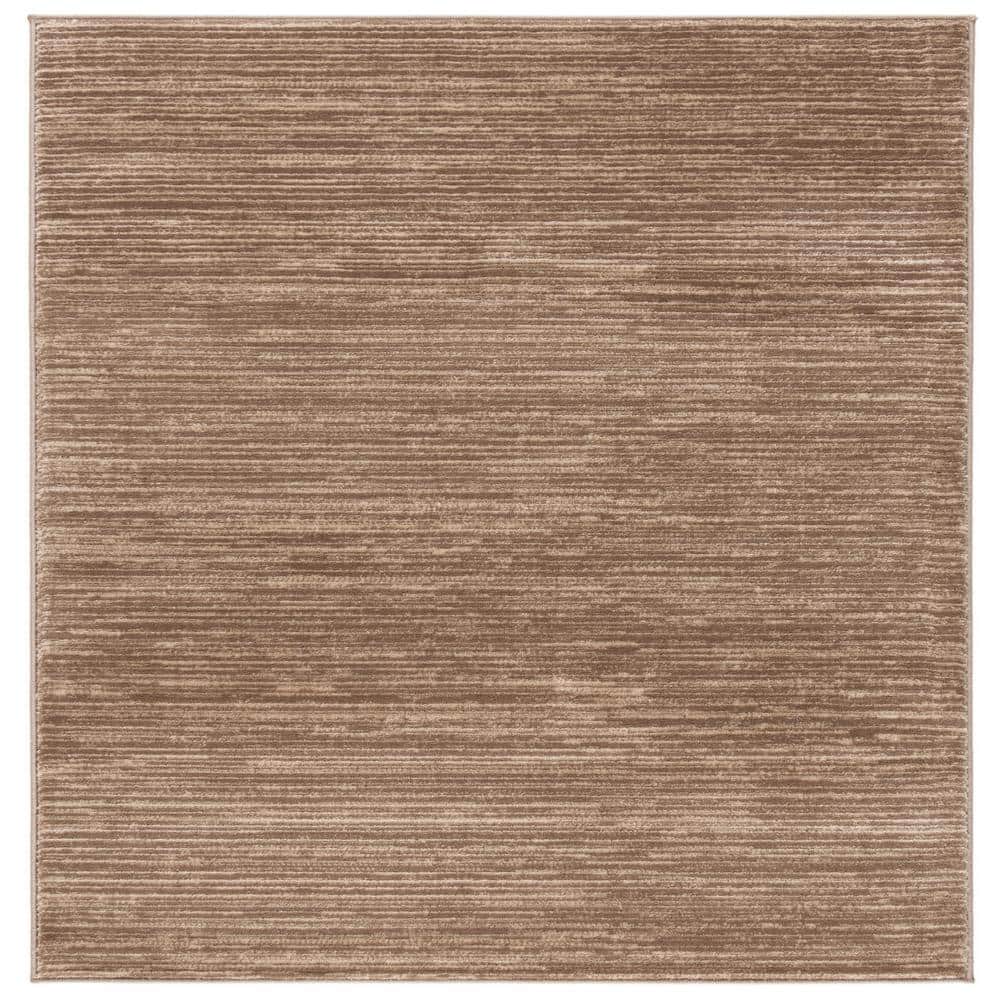 SAFAVIEH Vision Light Brown 4 ft. x 4 ft. Square Solid Area Rug VSN606C ...