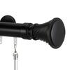 Art Decor Tekno 40 84 in. Traverse Rod in Black with Elfin Finial I-28 ...