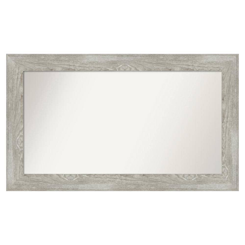 Amanti Art Dove Greywash 44 in. x 26 in. Custom Non-Beveled Distressed ...