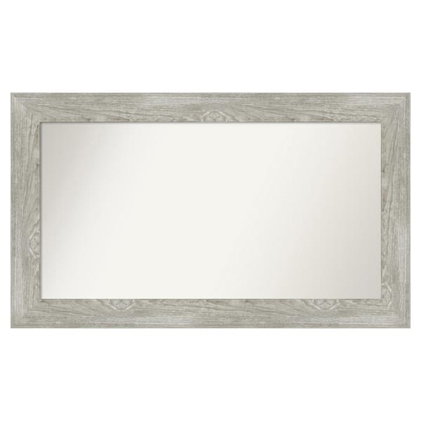 Amanti Art Dove Greywash 44 in. x 26 in. Custom Non-Beveled Distressed ...