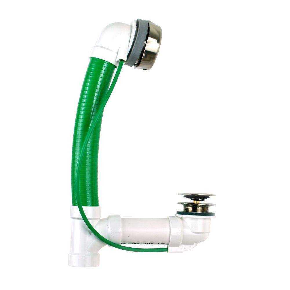 Watco Innovator CableFlex 948 48 in. Flexible PVC Bath Waste, Brushed ...