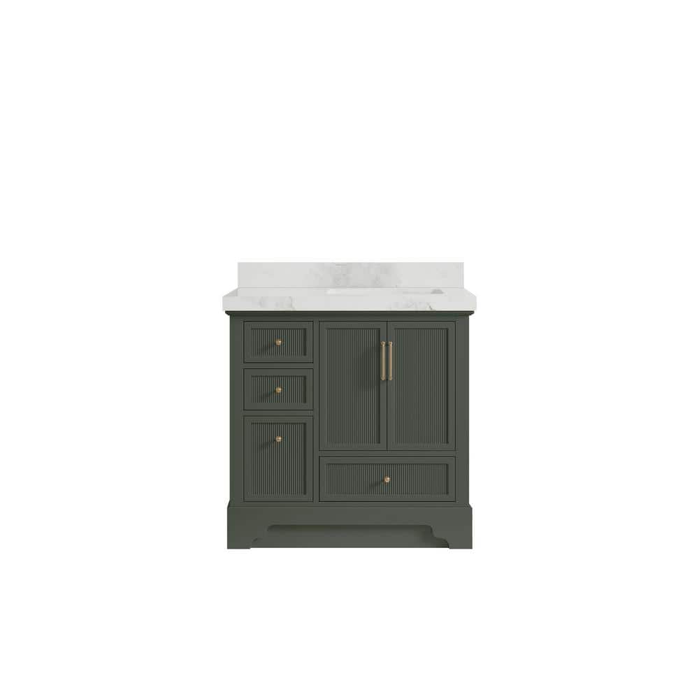 Willow Collections Alys 36 in. W x 22 in. D x 36 in. H Right Offset ...