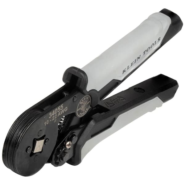Klein Tools Ratcheting Ferrule Square Crimper, 10 to 22 AWG Wire 34055 ...