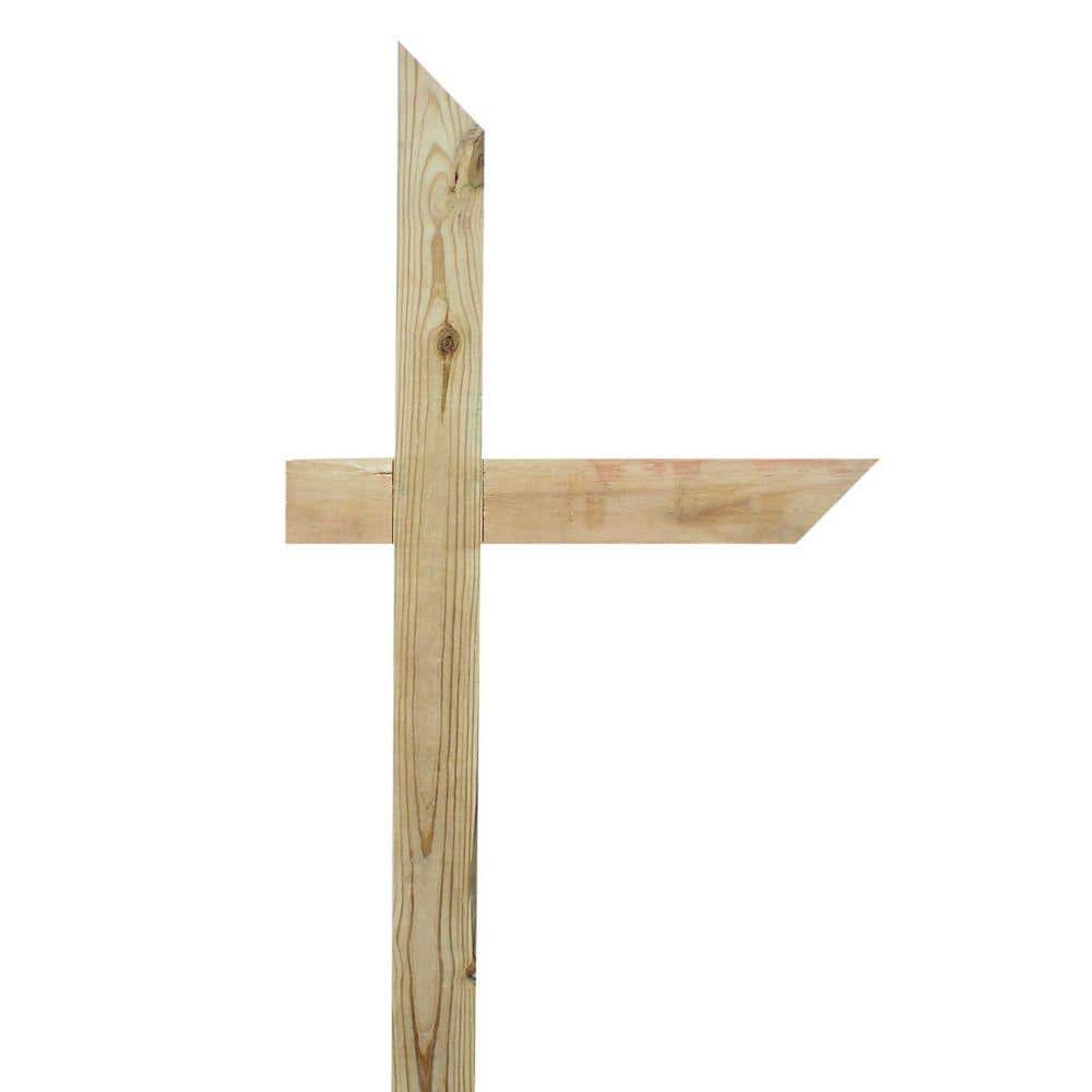 Outdoor Essentials 4 in. x 4 in. x 6 ft. Southern Yellow Pine Angle ...