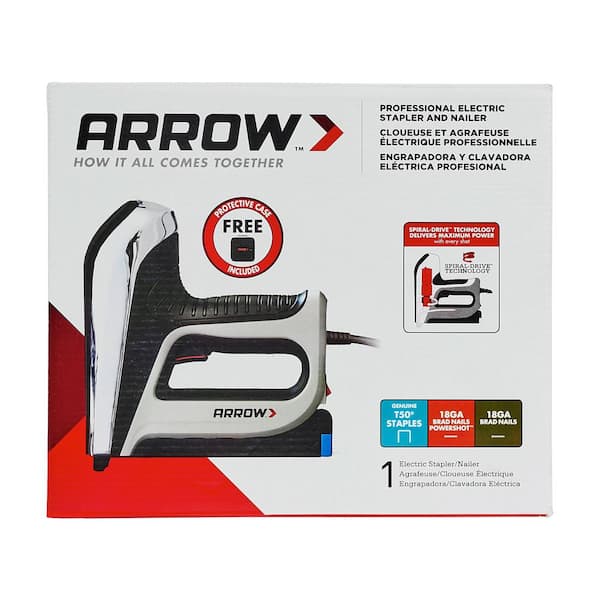Arrow T50AC Professional Electric Staple Gun and Nailer T50AC - The ...