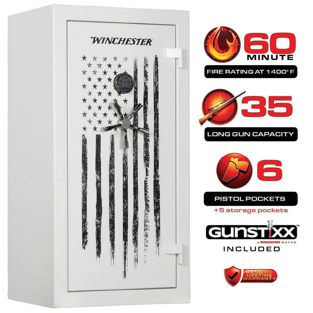 Winchester Safes Ranger 25.6 cu. ft. 35-Gun 60 Minute Fire Rating UL ...