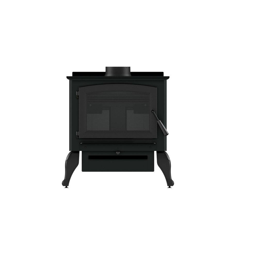 2,000 sq. ft. EPA Certified Wood Burning Stove with Cast Iron Legs ...