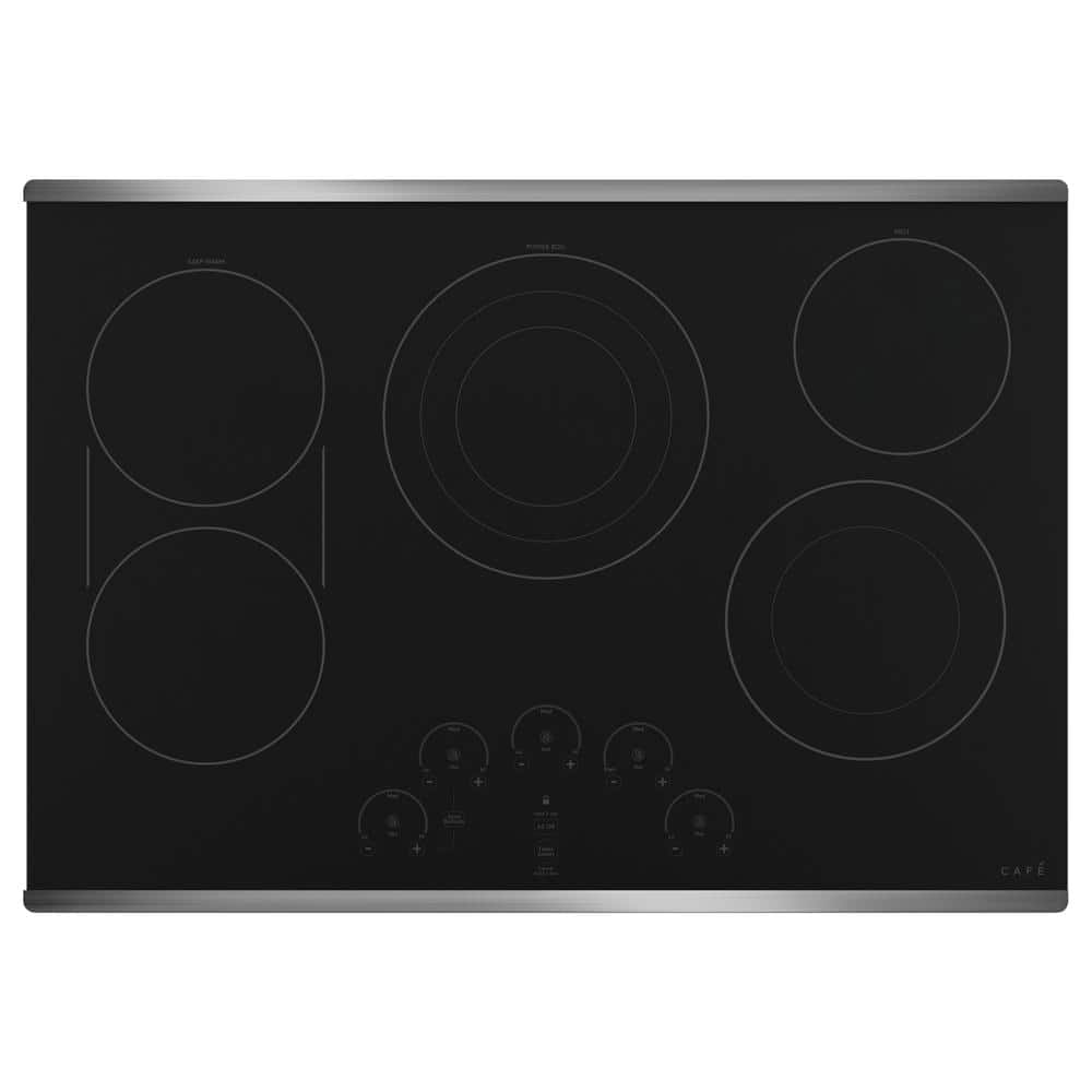 Cafe 30 in. Radiant Electric Cooktop in Stainless Steel with 5 Elements ...