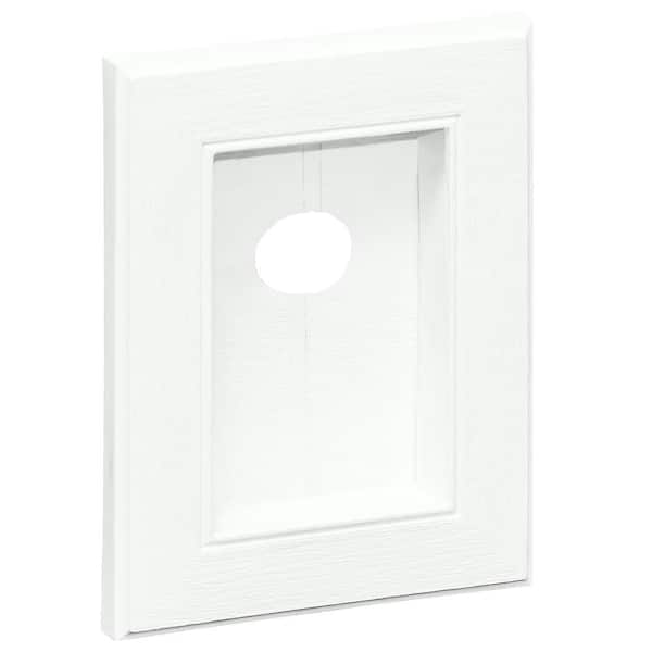 Wolverine 7.6 in. x 5.9 in. White Split Recessed Mounting Block 413706 ...