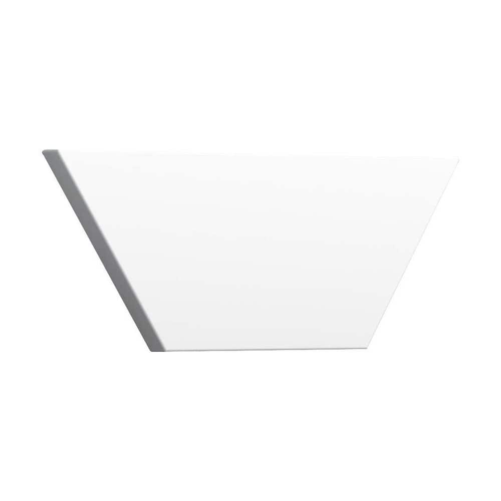 ORAC DECOR 1-1/8 in. x 1/2 ft. x 1-3/5 ft. Trapezium Primed White ...