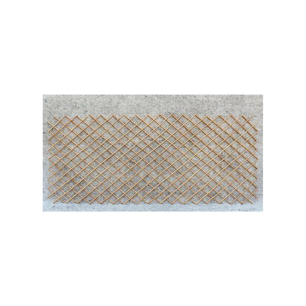 MGP 72 in. W x 60 in. H Carbonized Barkless Willow Expandable Trellis ...