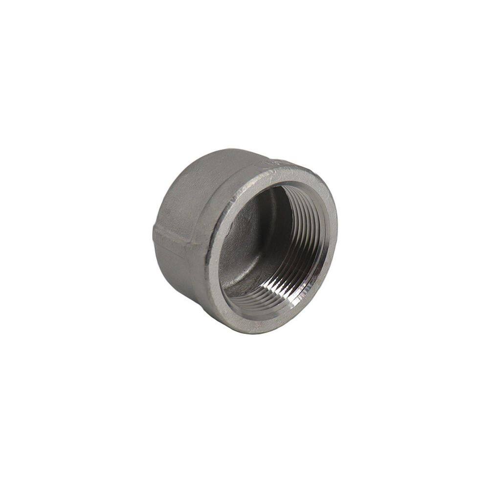 Guardian 2-1/2 in. 316 Stainless Steel 150 PSI Threaded Round Cap 60RDC111N212 - The Home Depot