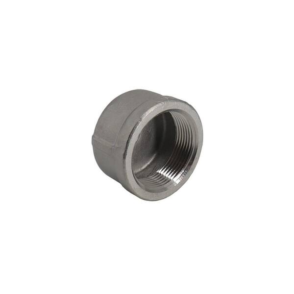 Guardian 3/8 in. 304-Stainless Steel 150-PSI Threaded Round Cap ...