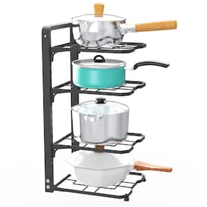 VEVOR Pan and Pot Rack 12.5 in. W Expandable Pull Out Under Cabinet ...