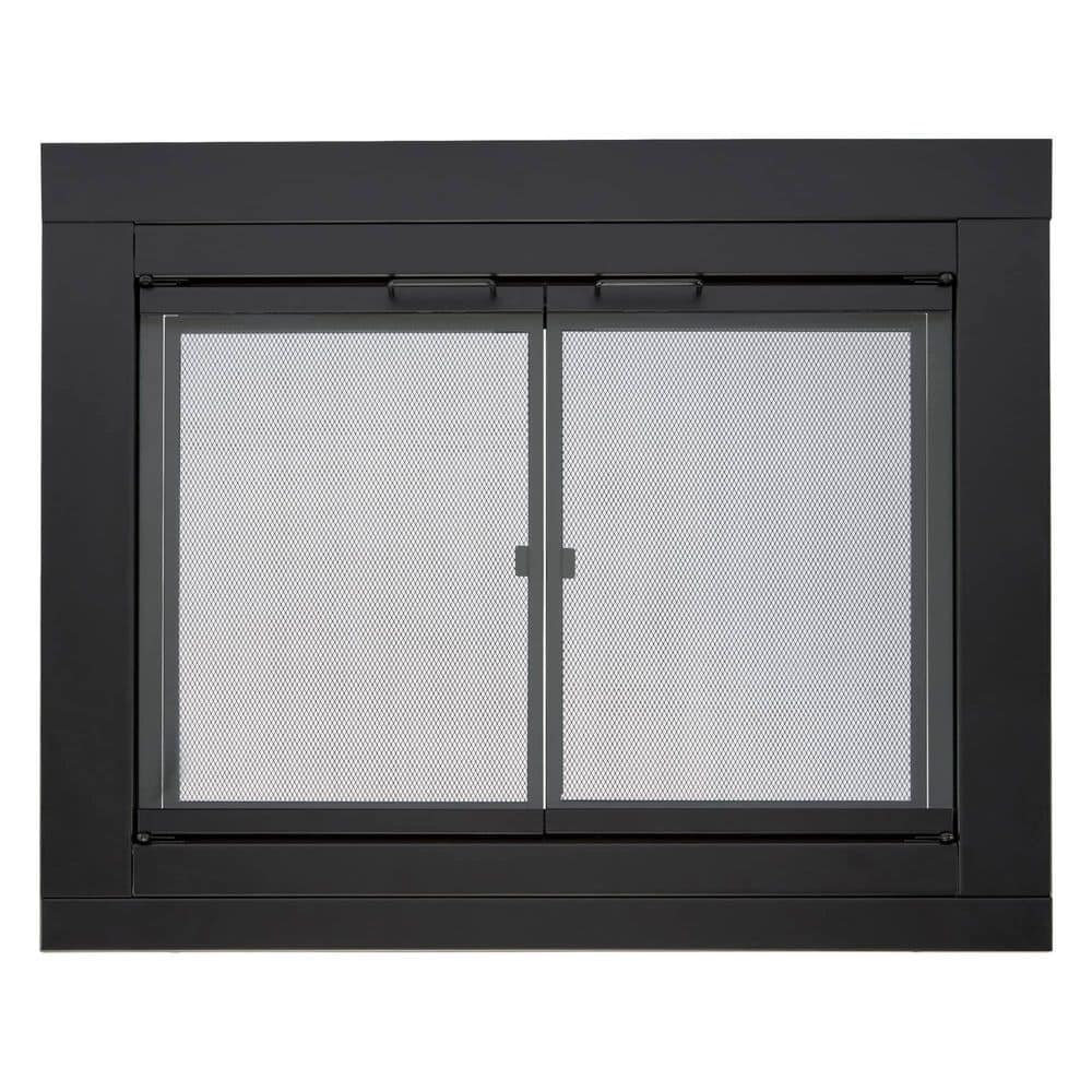 Bluegrass Living Harland Large Glass Fireplace Doors with Screen 173251 ...