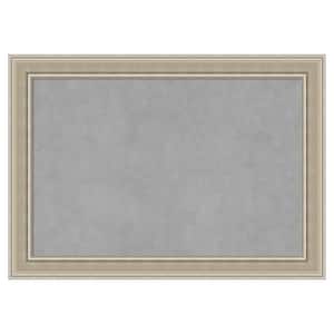 Amanti Art Mezzo Silver 20 in. x 20 in. Framed Magnetic Board ...