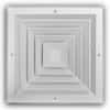 Everbilt 10 in. x 10 in. 4-Way Square Wall/Ceiling Register EA504M10X10 ...