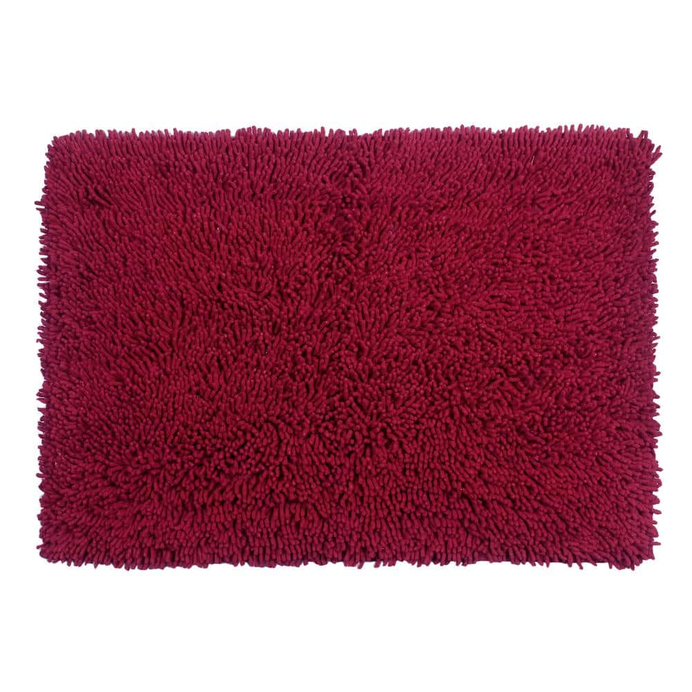 HOME WEAVERS INC Shaggy Lux Bath Rug 100% Cotton Bath Rugs Set, 24x36 ...
