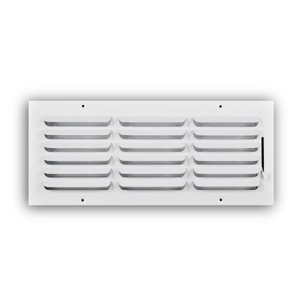 TruAire 16 in. x 6 in. 1-Way Fixed Curved Blade Wall/Ceiling Register ...
