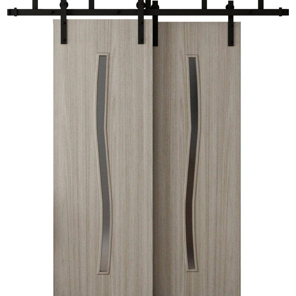 Sartodoors 3012 48 in. x 96 in. Sold Core Oak Franko Color Wood Sliding ...