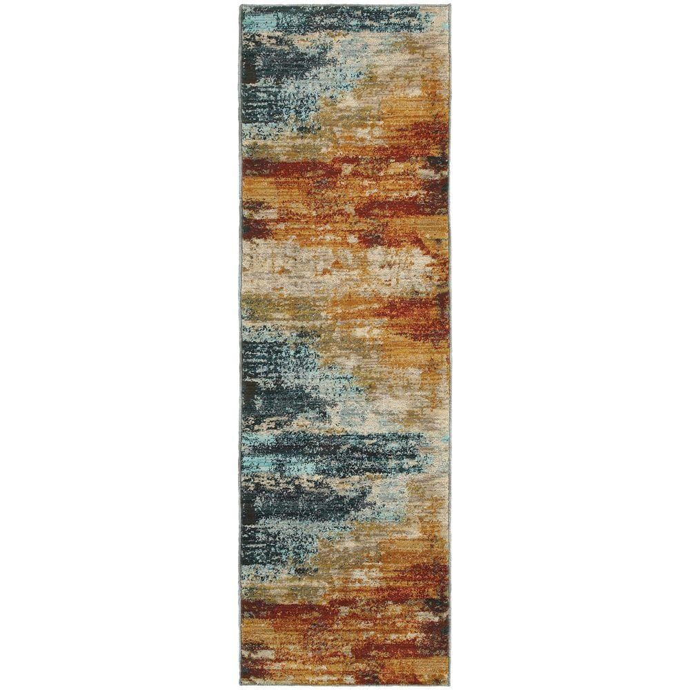 Home Decorators Collection Dusk Multi 2 ft. x 8 ft. Runner Rug ...