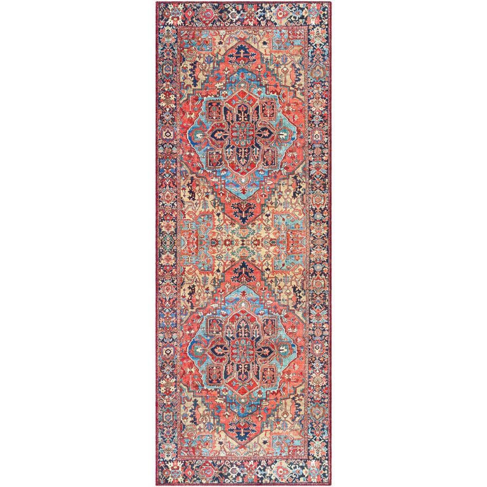 Livabliss Rhene Light Red 3 ft. x 20 ft. Indoor Area Rug S00161053276 ...