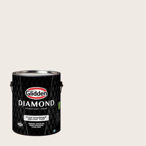 Glidden Diamond 1 gal. PPG1075-1 Linen Ruffle Flat/Matte Interior Paint ...