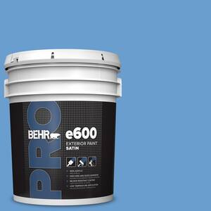 BEHR PRO 5 gal. #570B-5 Gulf Stream Low Luster Exterior Paint PR62005 ...