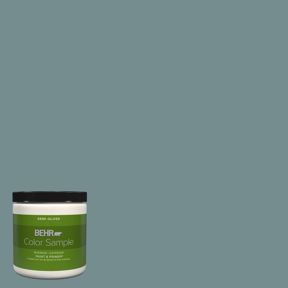 BEHR PREMIUM PLUS 8 oz. #PPF-46 Leisure Time Semi-Gloss Interior ...