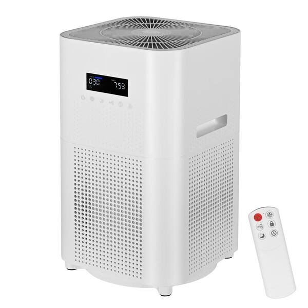 516 sq. ft. H13 HEPA True Personal Console Air Purifier with Remote in ...
