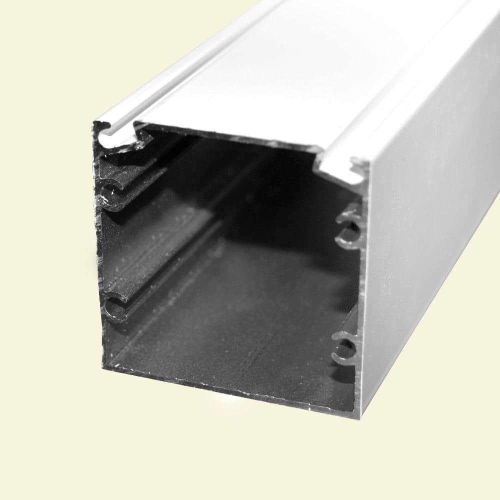 Screen Tight 2 in. x 2 in. x 8 ft. White Aluminum Screen Wall Framework ...