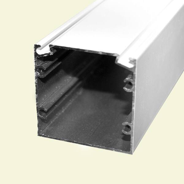 Screen Tight 2 in. x 2 in. x 8 ft. White Aluminum Screen Wall Framework ...