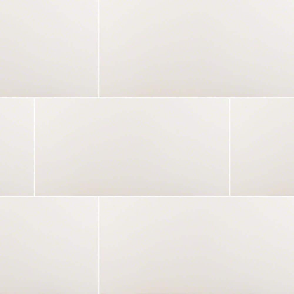 MSI Take Home Tile Sample - Ivora White 4 in. x 4 in. Matte Porcelain ...