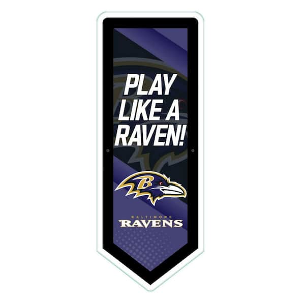 Evergreen Baltimore Ravens Pennant 9 in. x 23 in. Plug-in LED Lighted ...