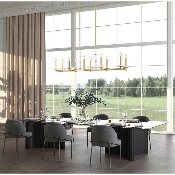 Filament Design Kaden 10 Light Modern Gold Chandelier for Indoor Use ...
