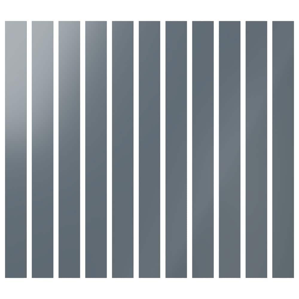 Ekena Millwork Adjustable Slat Wall 1/8 in. T x 4 ft. W x 4 ft. L Dark ...