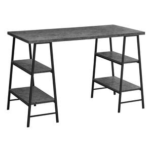 TECHNI MOBILI 39 in Grey Space Saving Folding Desk RTA-15FLD-GRY - The ...