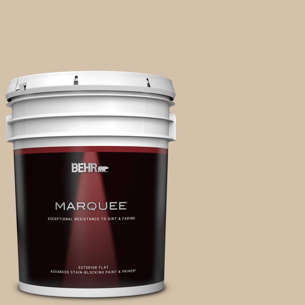 BEHR MARQUEE 5 gal. #PPU7-08 Baja Flat Exterior Paint & Primer 445405 ...